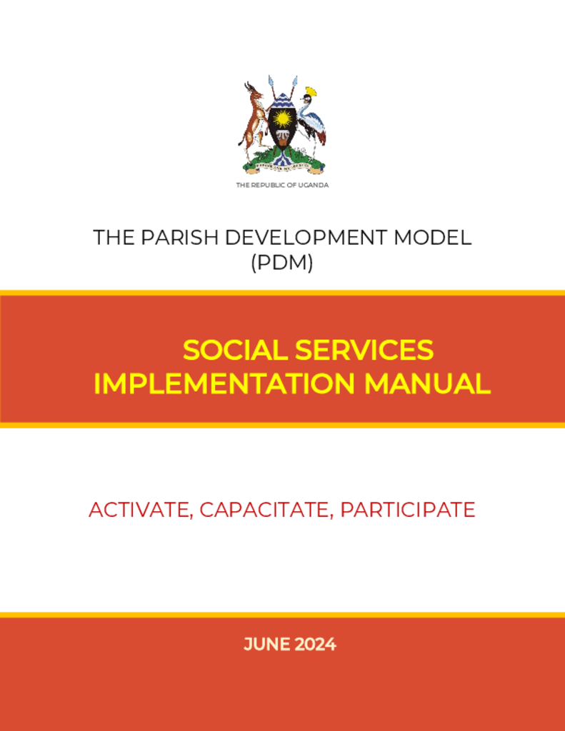 Social Services Implementation Manual - The Parish Development Model (PDM) | MOH Knowledge ...